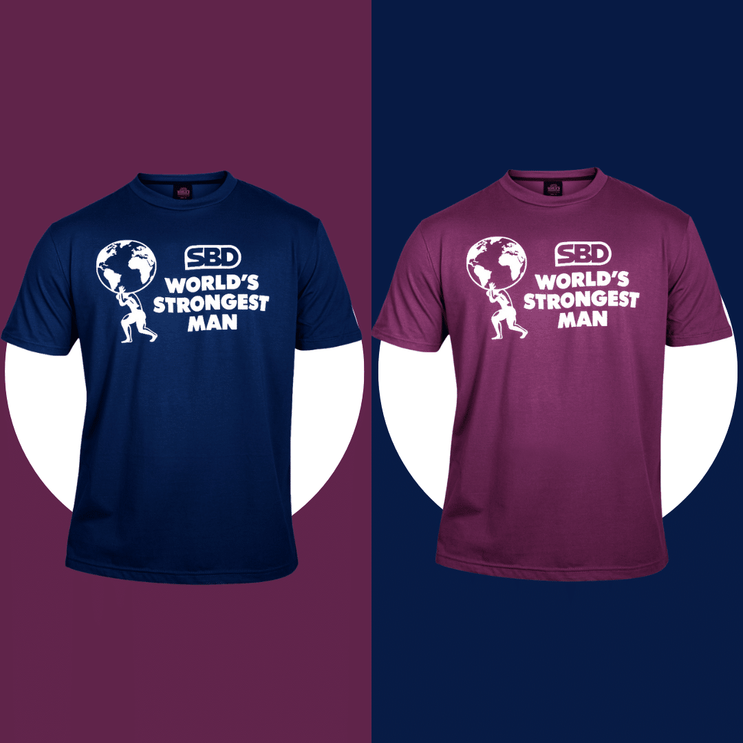 2024 WORLD’S STRONGEST MAN T-SHIRT (BLUE/PURPLE) – WWW.JCMUSCLEBUILDING.COM