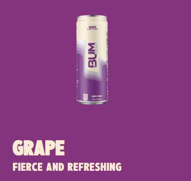 BUM Energy – Grape (355ml, Pack of 12) – WWW.JCMUSCLEBUILDING.COM